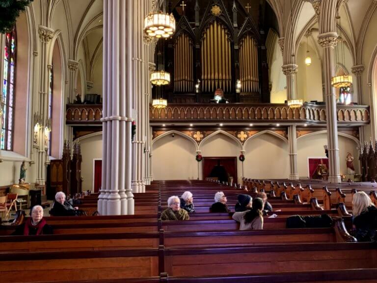 Active seniors take a trip to enjoy the 1868 Henry Erben pipe organ ...