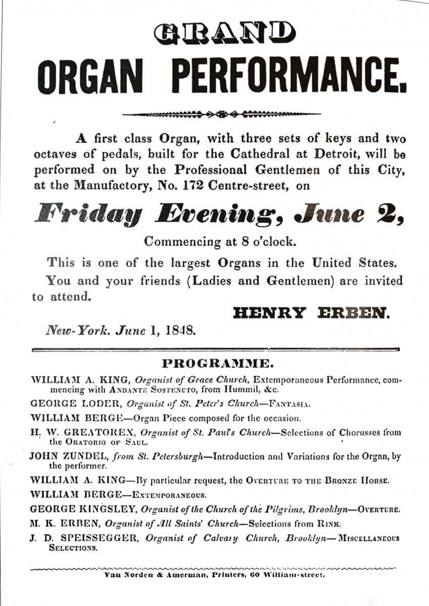 Conversation with Stephen L. Pinel: Images - Friends of the Erben Organ