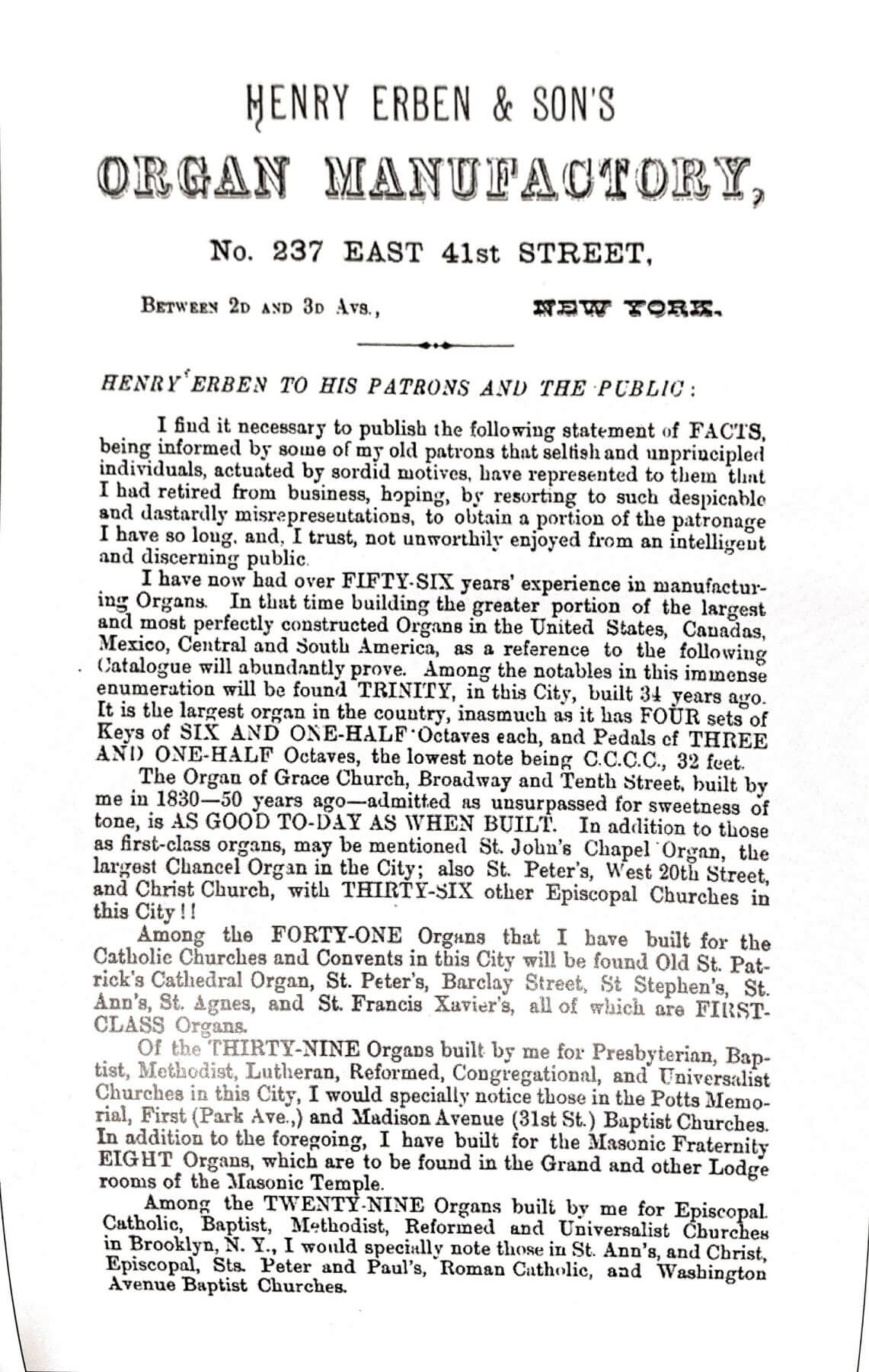 Conversation with Stephen L. Pinel: Images - Friends of the Erben Organ